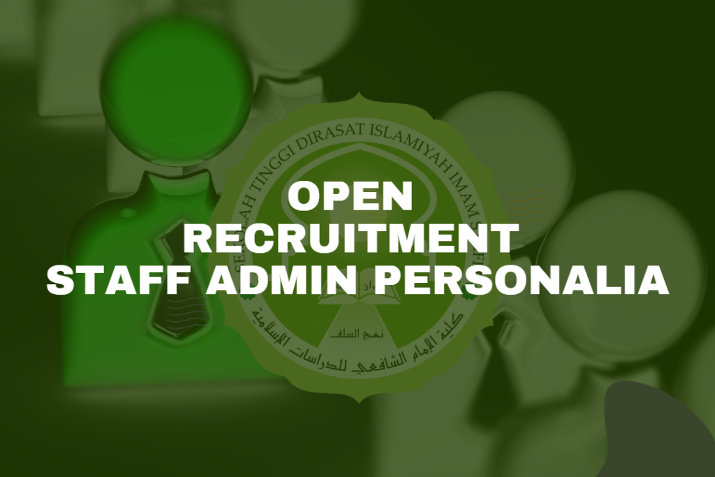 STDIIS | OPEN RECRUITMENT STAFF ADMIN PERSONALIA